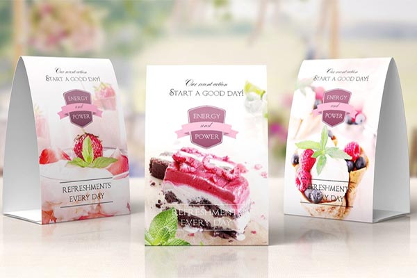 Table Tent Card Mockup Templates | Free & Premium PSD Formats