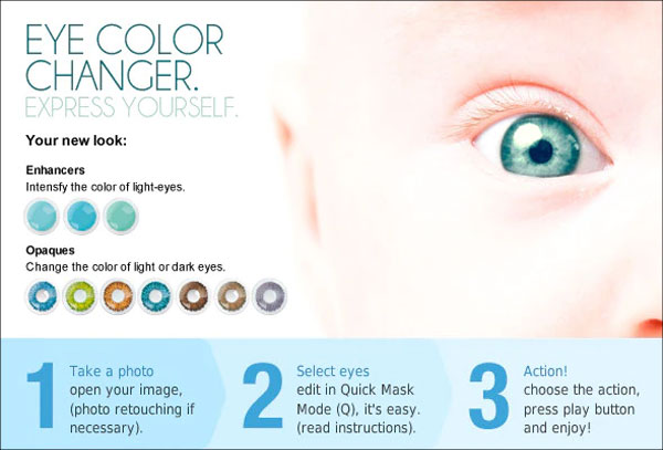 Eye Photoshop Actions | Free PSD Actions