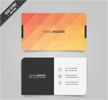 Polygon Business Card Templates - Free & Premium + 17 PSD Vector EPS ...