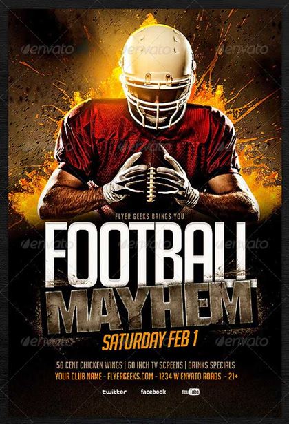 Best Football Flyer Templates | 31+PSD, AI, EPS, InDesign | Free ...