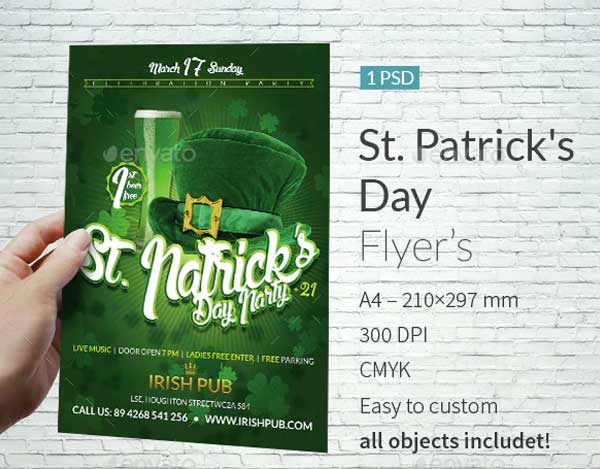 Editable St Patricks Day Flyer Templates - 30+ Free & Premium Downloads