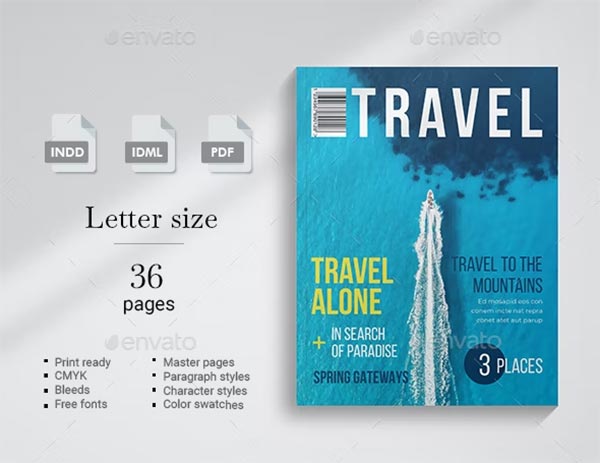 22+ Beautiful Travel Magazine Templates | Free & Premium Downloads