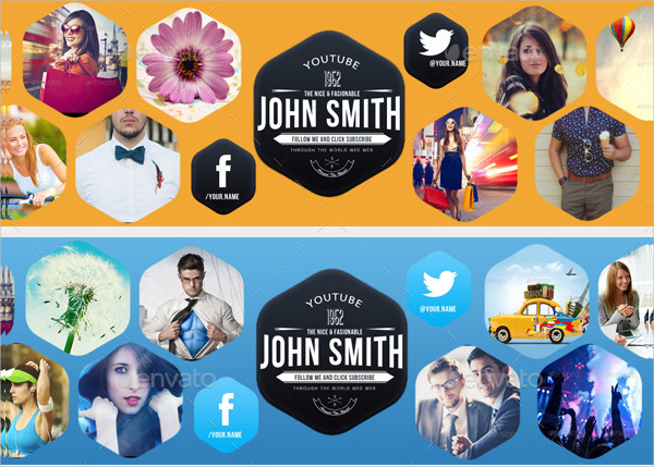 31+ YouTube Banner Templates – Free Sample Example PSD Downloads