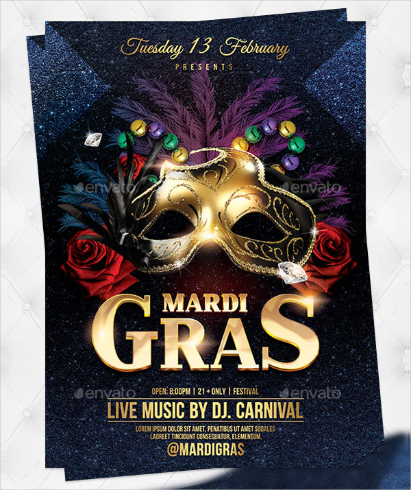 24 Mardi Gras Flyer Templates Free Premium PSD Vector Ai Downloads