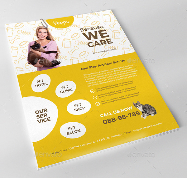 22 Pet Care Flyer Templates Free PSD Ai Word InDesign Downloads