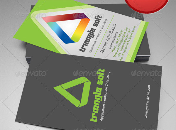 19+ Triangle Business Cards - Free & Premium, PSD, PNG, AI, Downloads