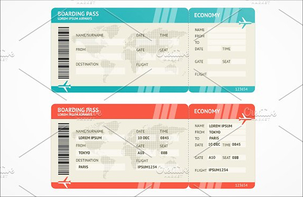 36 Blank Ticket Templates Free PSD AI Vector EPS Format Download