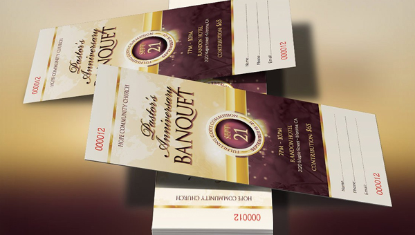Dinner Ticket Templates - 28 PSD, AI,Format Free & Premium Downloadss