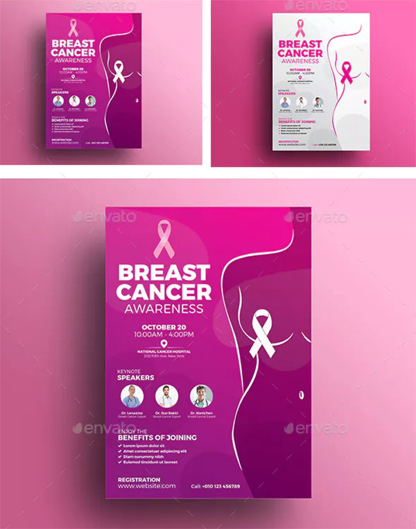 Cancer Awareness Flyer Templates