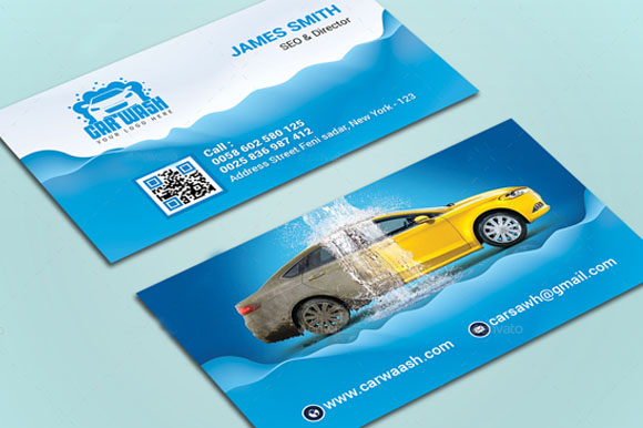 40 Car Wash Business Card Templates Free PSD Indesign Downloads