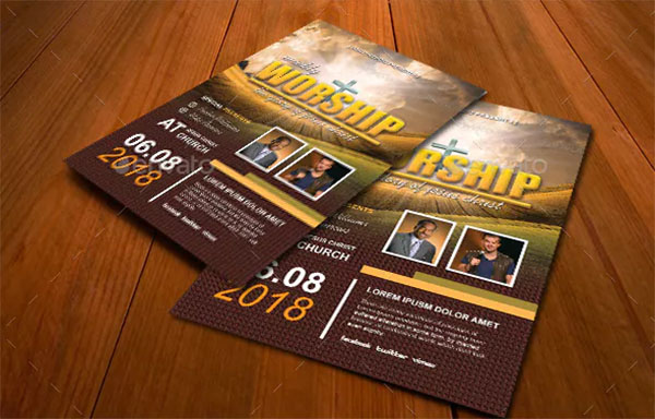 Worship Flyer Templates | Free & Premium Photoshop | Vector | PDF | EPS ...