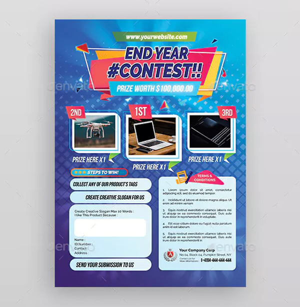 Contest Flyer Template Free