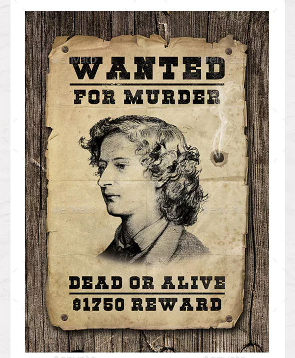 40+ Wanted Poster Templates | Free PSD, Ai, Word, InDesign Formats