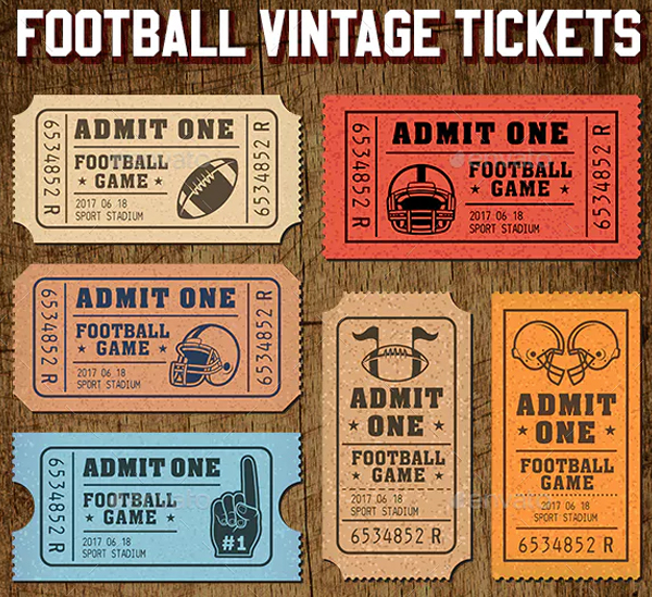 Football Ticket Templates Free Premium 35 Designs Templates