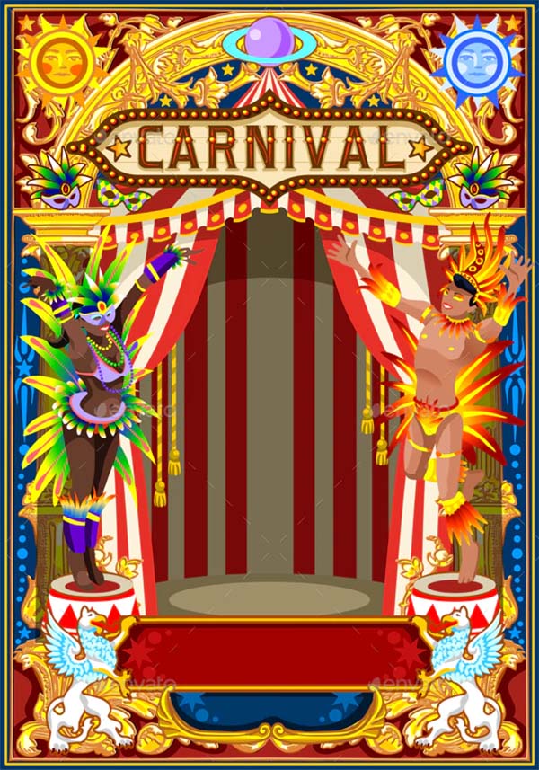 Carnival Poster Design Templates Free Downloads Templateupdates