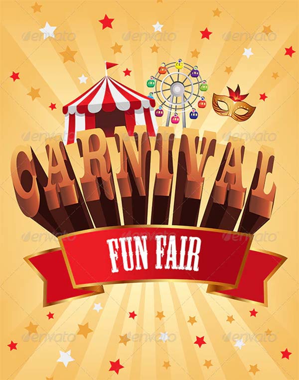 Carnival Poster Design Templates Free PSD Ai Word Doc InDesign 